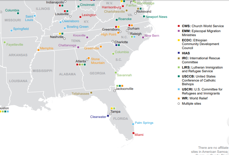Is There a Refugee Resettlement Site Near You? - Refugee Resettlement Watch
